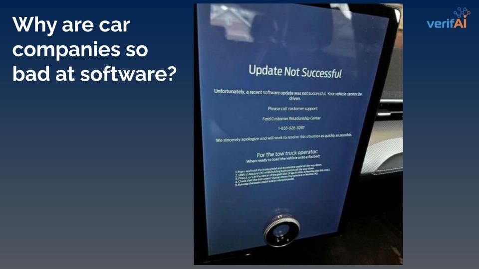 Why are car companies so bad at software and what can be done about it?